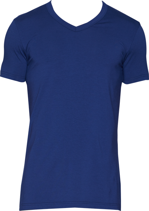 Wood V-Neck - Deep Space Blue
