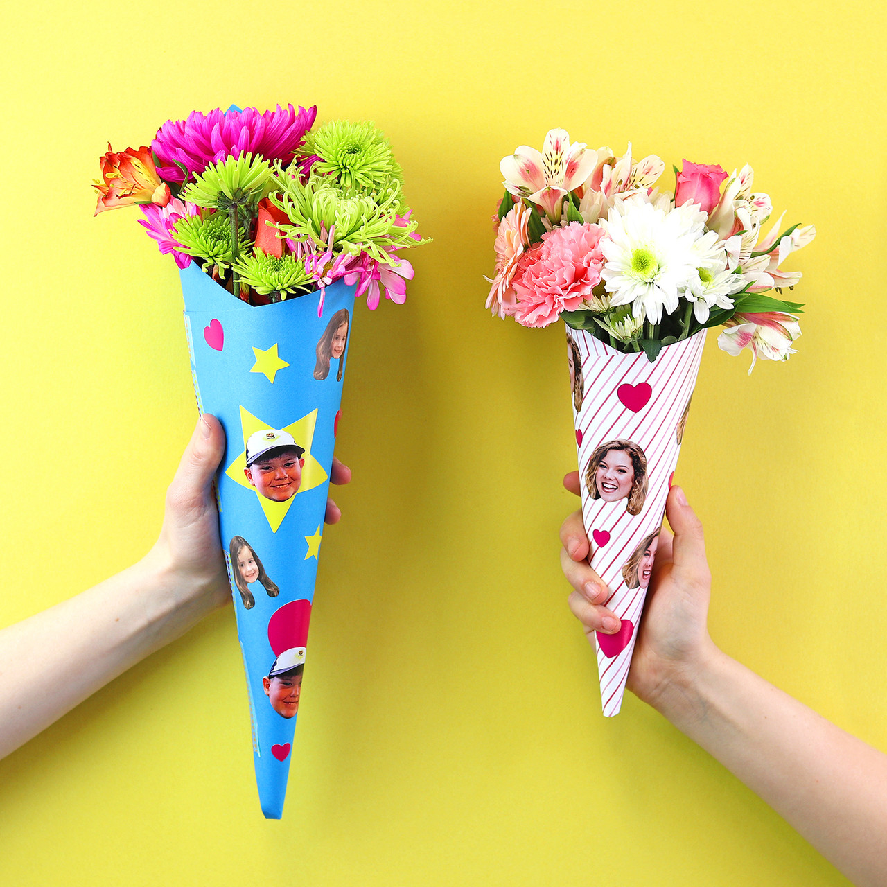 DIY Printable Bouquet Wrap - Stickerface