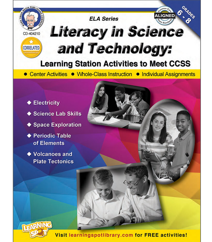 Grade 6-8 Literacy in Science and Technology Resource Book Paperback
