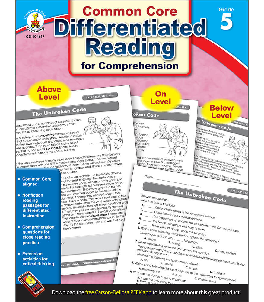 Grade 5 Differentiated Reading for Comprehension Resource Book eBook