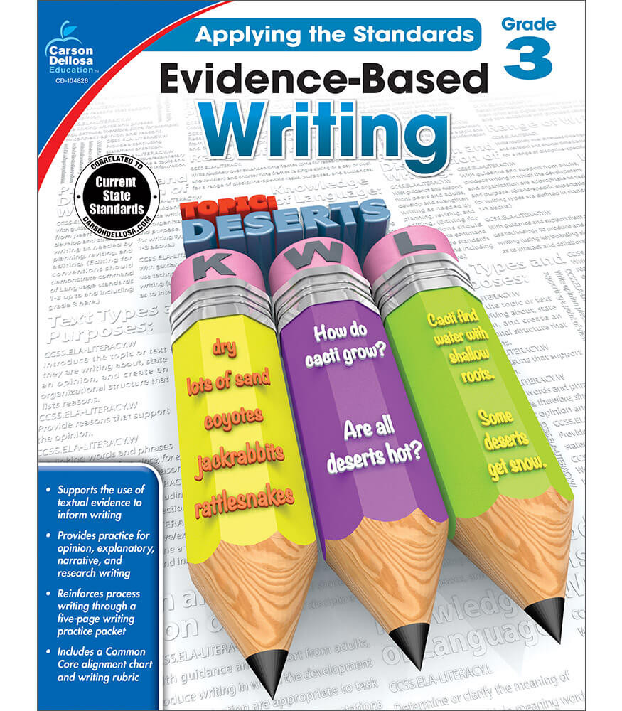 Grade 3 Evidence-Based Writing Workbook eBook
