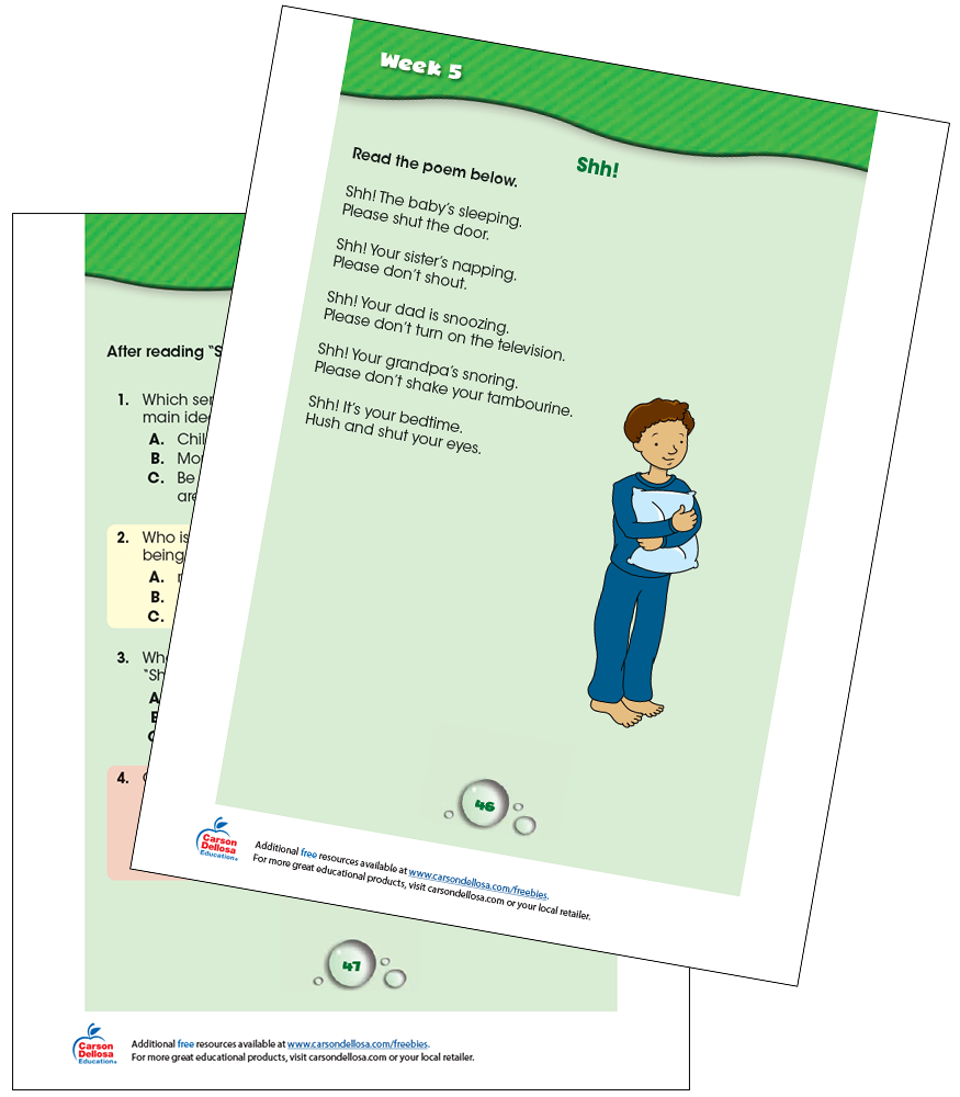 Week 5 Free Printable | Carson Dellosa