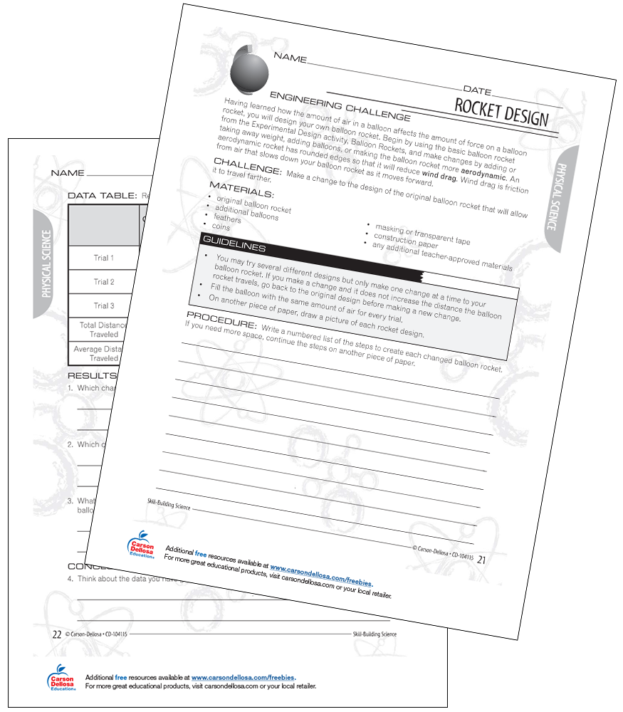 Rocket Design Challenge Free Activity | Carson Dellosa