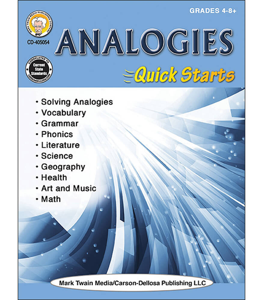 Grade 4-12 Analogies Quick Starts Workbook Paperback