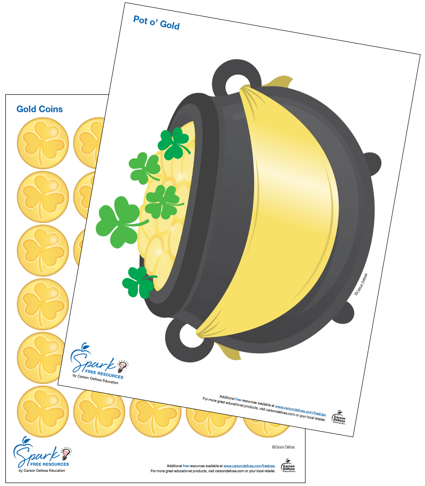 St. Patrick's Hands-On Math Free Printable | Carson Dellosa