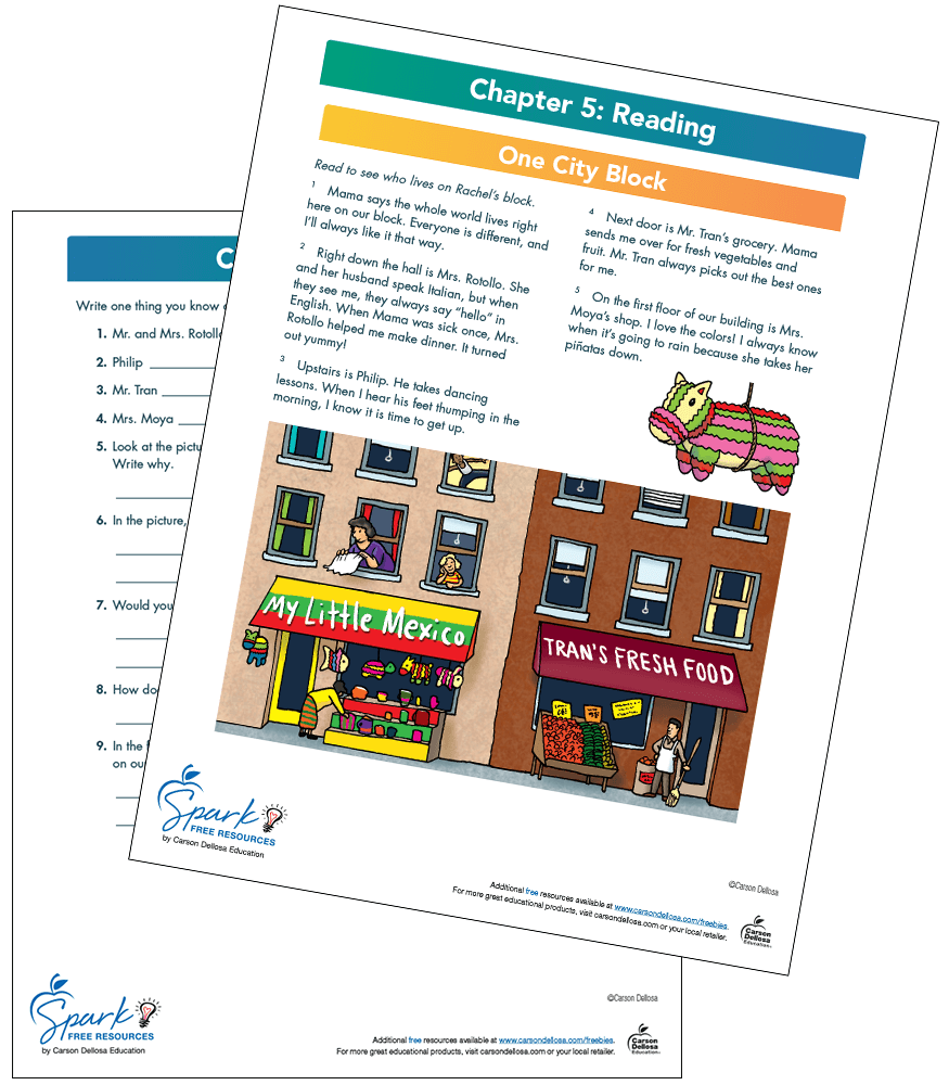 Spectrum Complete Grade 3 Reading Comprehension Free Sample | Carson ...