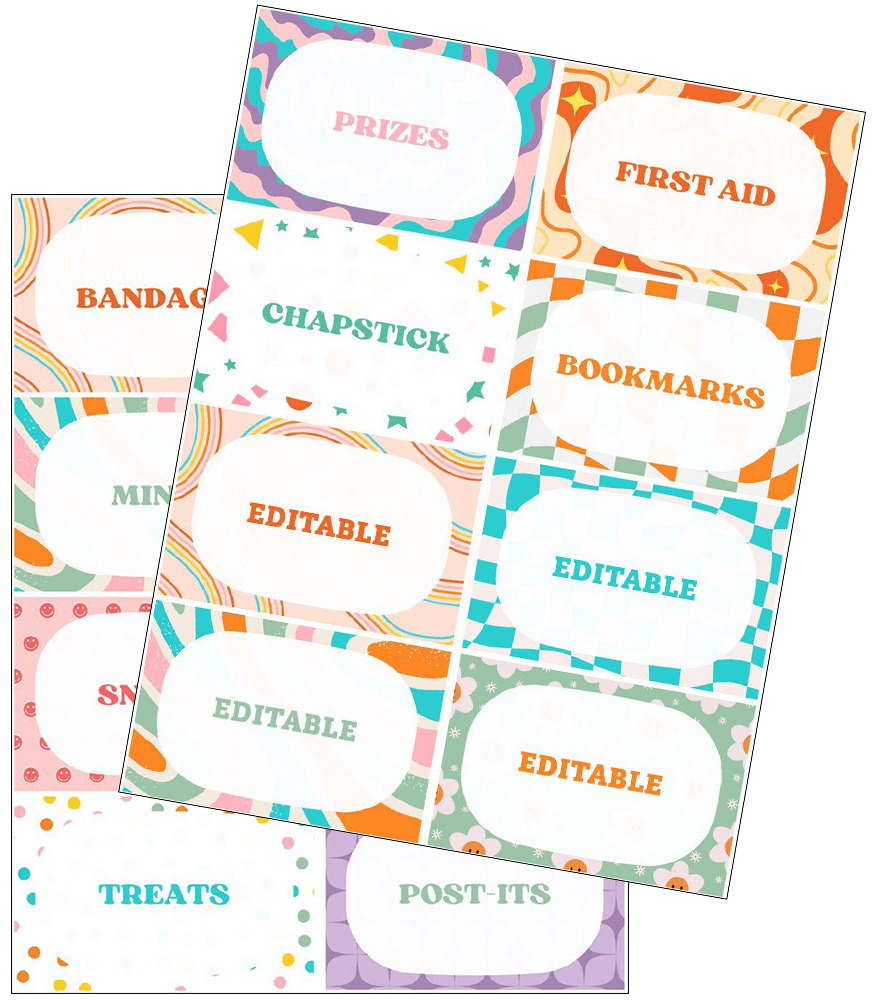 Supply Station Labels Free Printable | Carson Dellosa