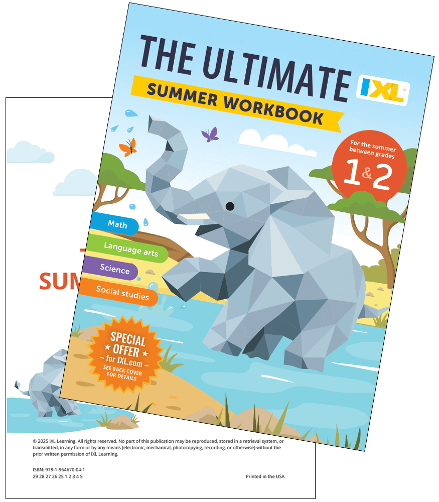 The IXL Ultimate Summer Workbook Grade 1-2 Free Sample | Carson Dellosa