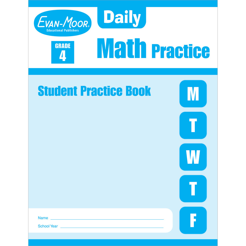Grade 4 Daily Math Practice, Student 5-Pack Workbook Bundle Paperback