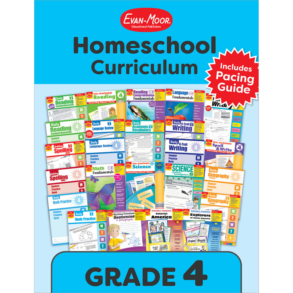 Grade 4 All Subjects Homeschool Bundle Paperback