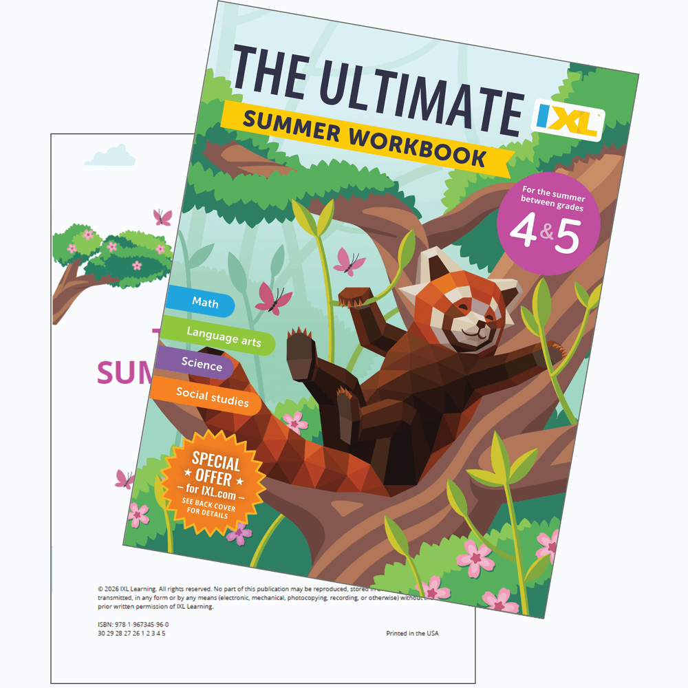 The IXL Ultimate Summer Workbook Grade 4-5 Free Sample | Carson Dellosa
