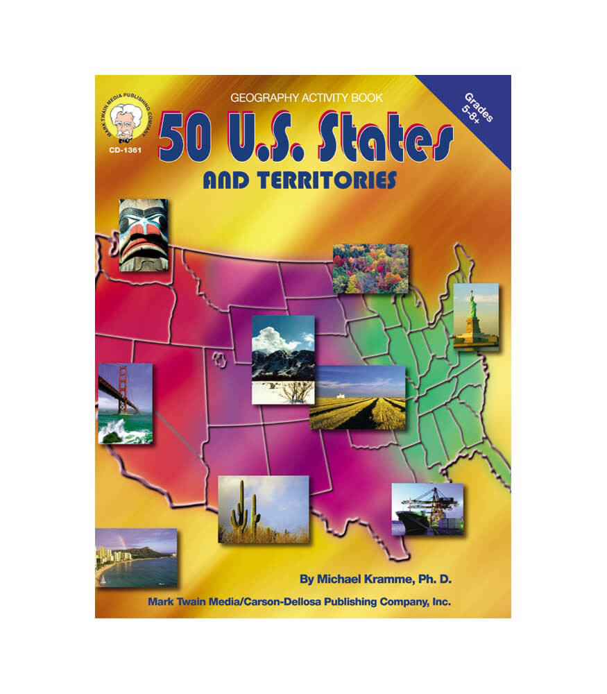 Grade 5-8 50 U.S States and Territories Resource Book eBook