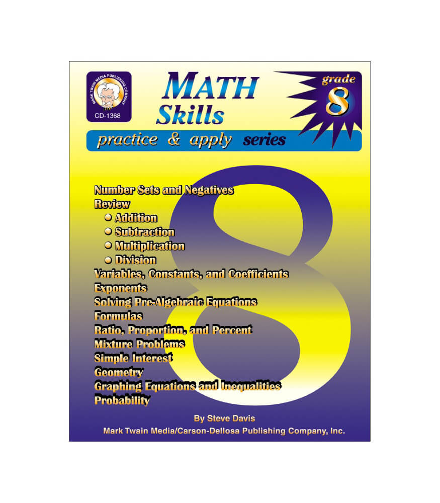 Grade 8 Math Skills Resource Book eBook