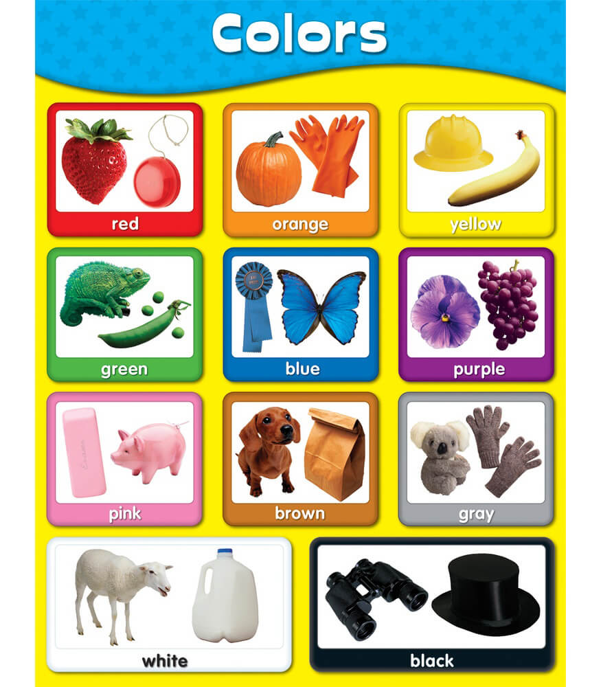 Grade PK-2 Colors Chart