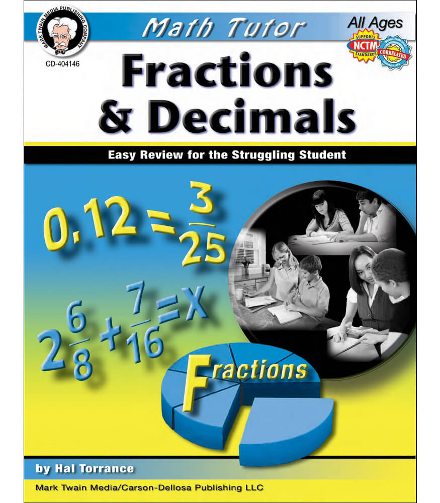 Grade 4-12 Math Tutor: Fractions and Decimals Resource Book Paperback