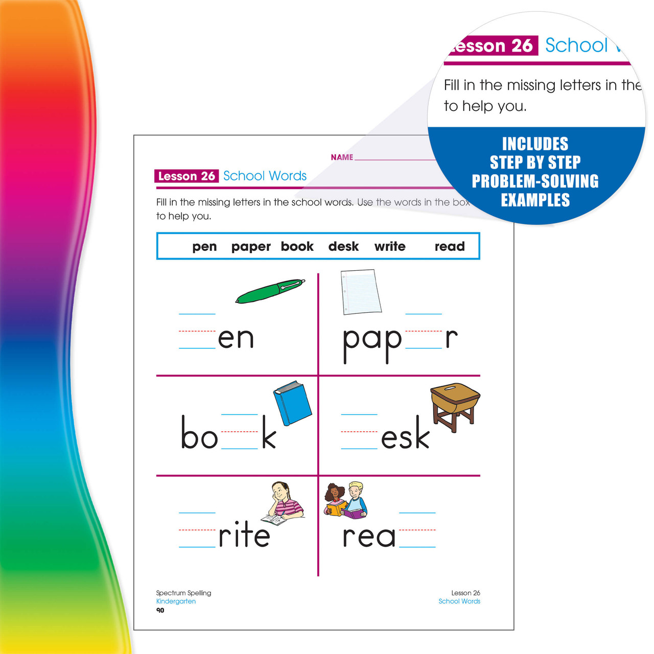 Grade K Spectrum Spelling Workbook eBook