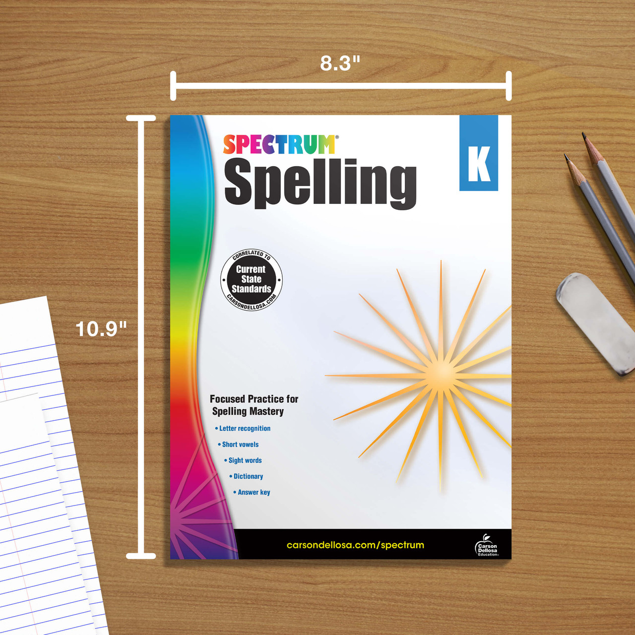 Grade K Spectrum Spelling Workbook eBook (PDF)