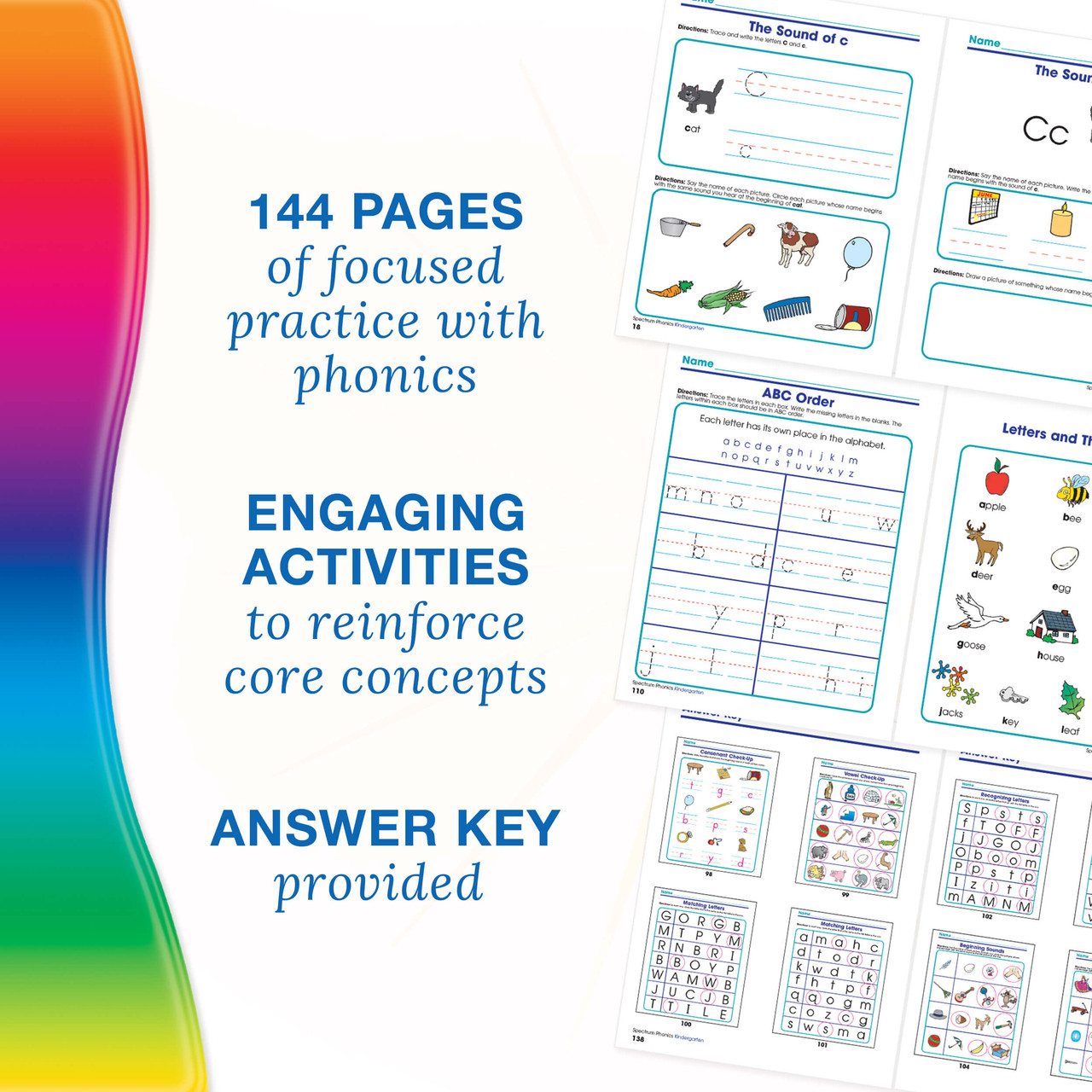 Grade K Spectrum Phonics Workbook eBook (PDF)