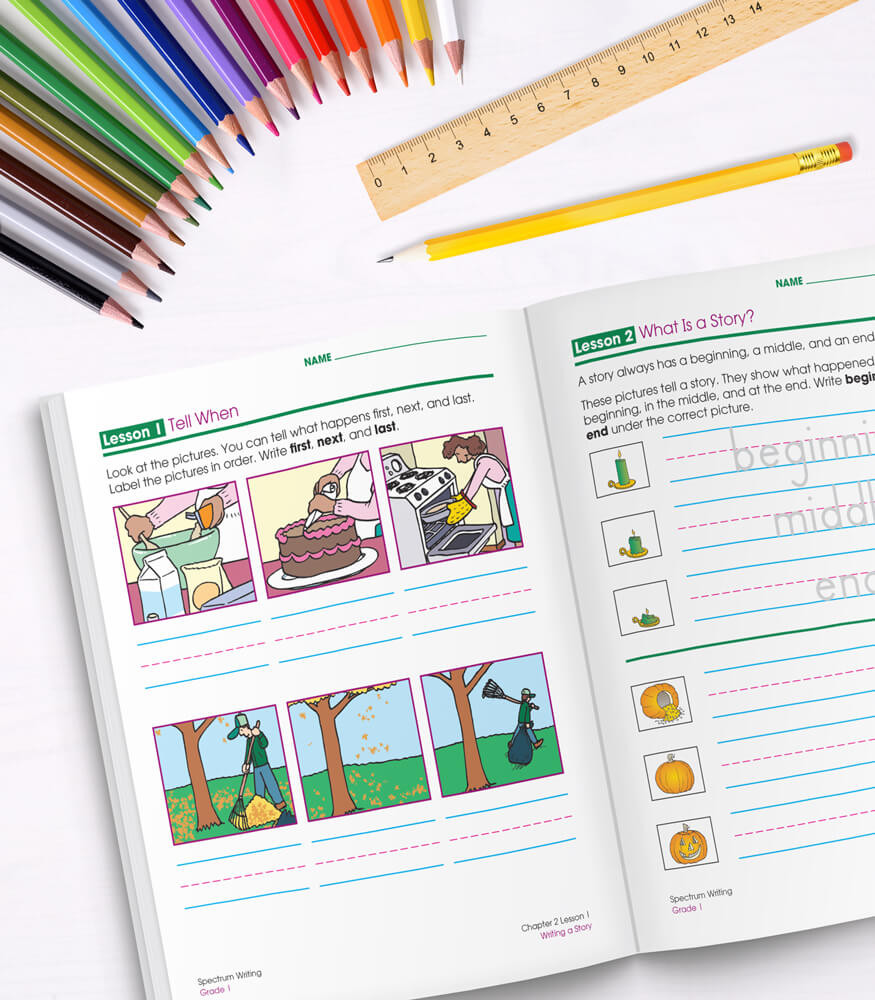 Grade 1 Spectrum Writing Workbook Paperback