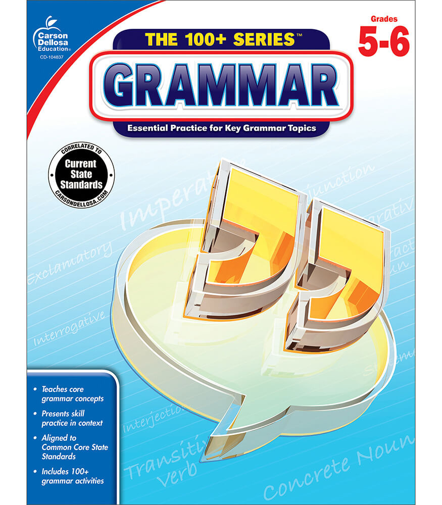 Grade 5-6 The 100+ Series™ Grammar Workbook eBook (PDF)