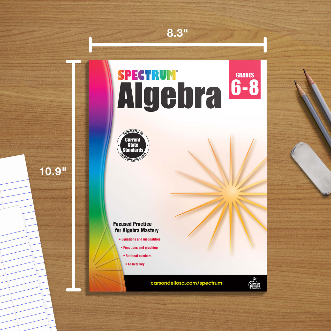 Grade 6-8 Spectrum Algebra Workbook eBook (PDF)
