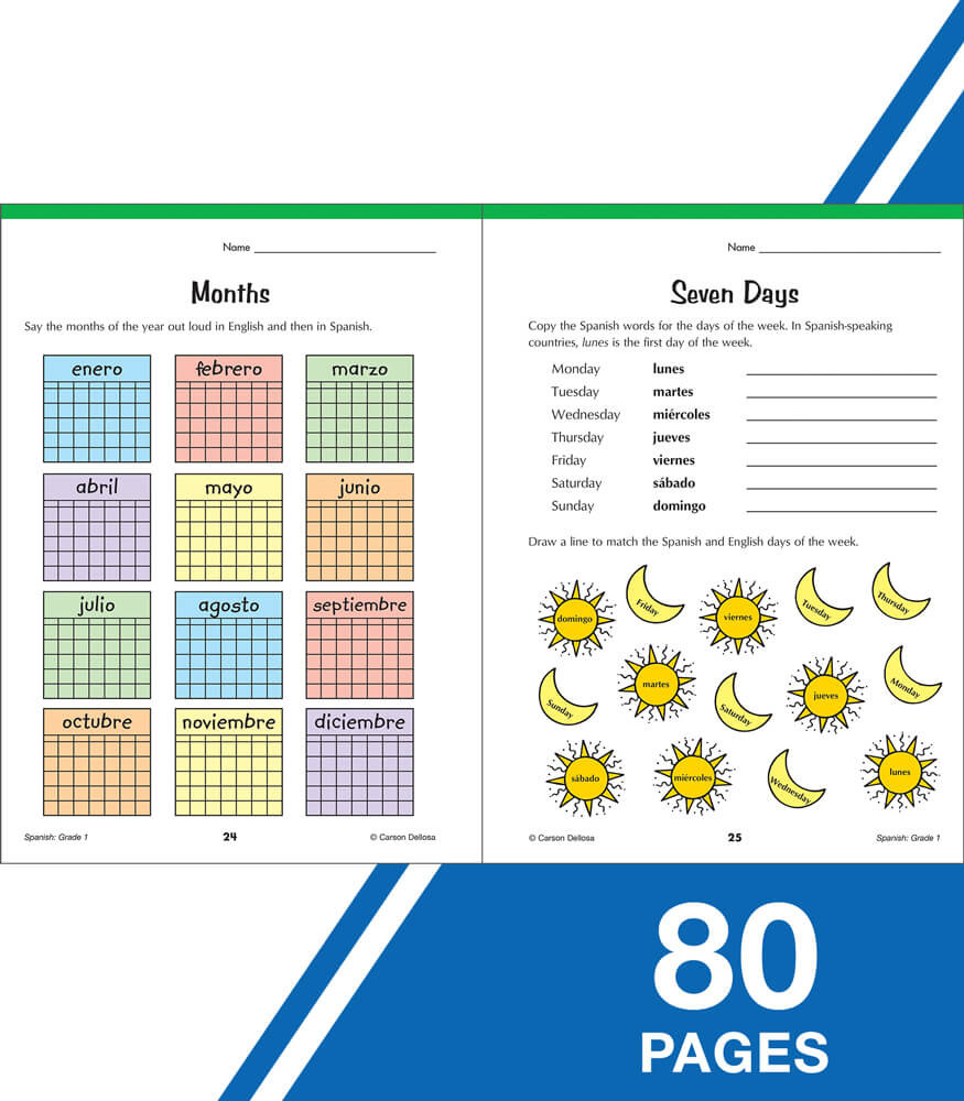 Grade 1 Spanish Workbook eBook