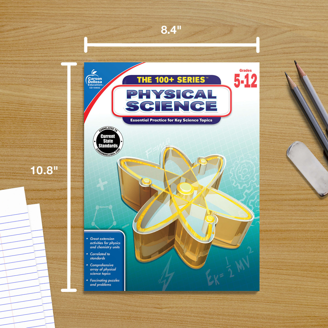Grade 5-12 Physical Science Workbook Paperback