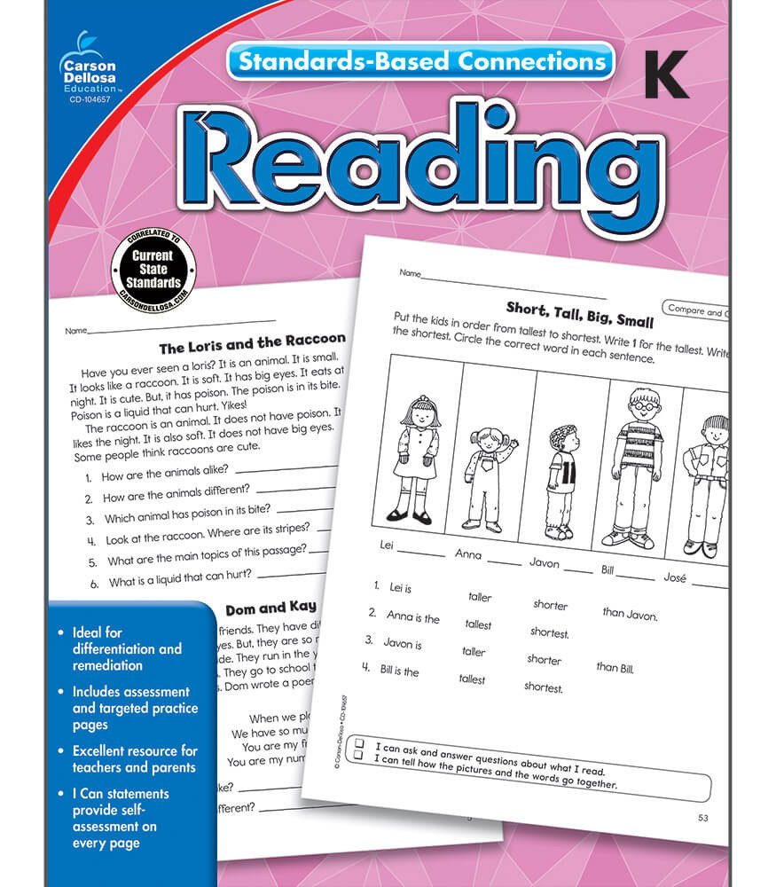 Standards-Based Connections: Reading Workbook Grade K eBook