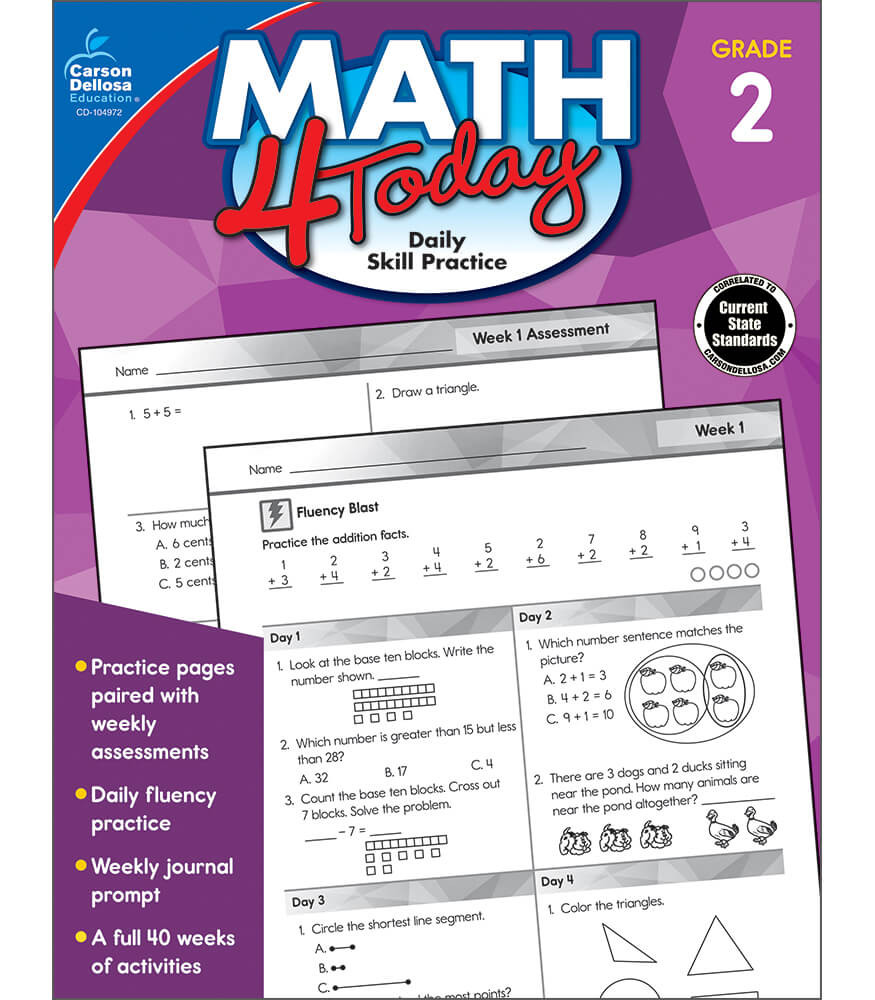 Math 4 Today Workbook Grade 2 eBook