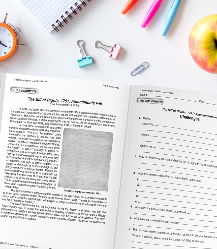 Grade 5-12 Understanding the U.S. Constitution Workbook eBook (PDF)