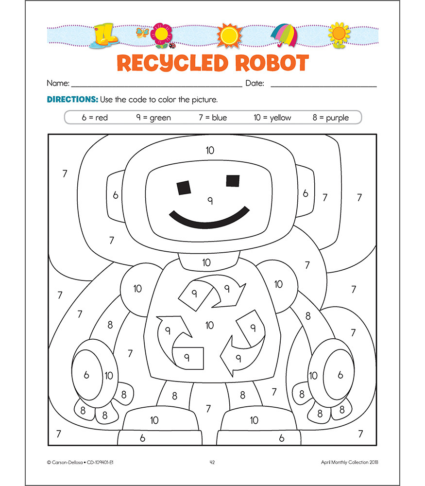 April Monthly Printable Collection Grade K