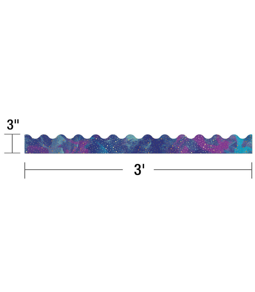 Galaxy Scalloped Bulletin Board Borders