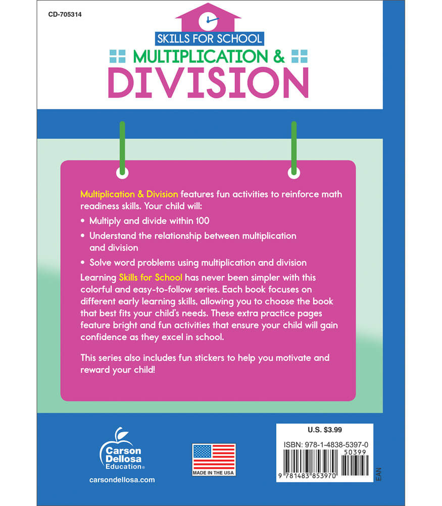 Multiplication & Division Activity Book Grade 3 eBook