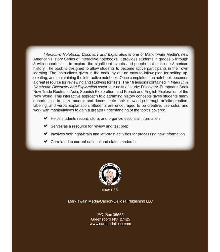 Grade 5-8 Interactive Notebook: Discovery and Exploration Resource Book ...