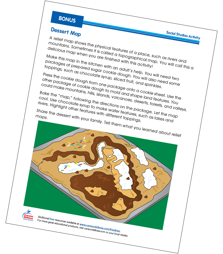 Sugar Cookie Dessert Map Free Printable | Carson Dellosa