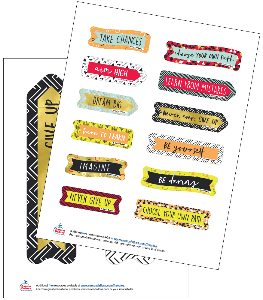 Aim High Banner Free Classroom Décor | Carson Dellosa