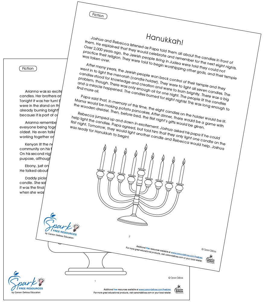 Paired Passages for Critical Thinking: Kwanzaa & Hanukkah Free ...