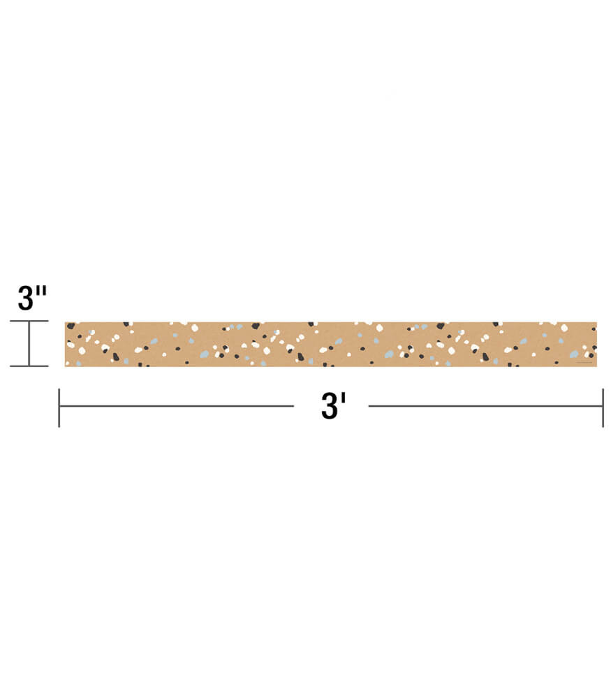 Speckled Kraft Paper Straight Bulletin Board Borders 36'
