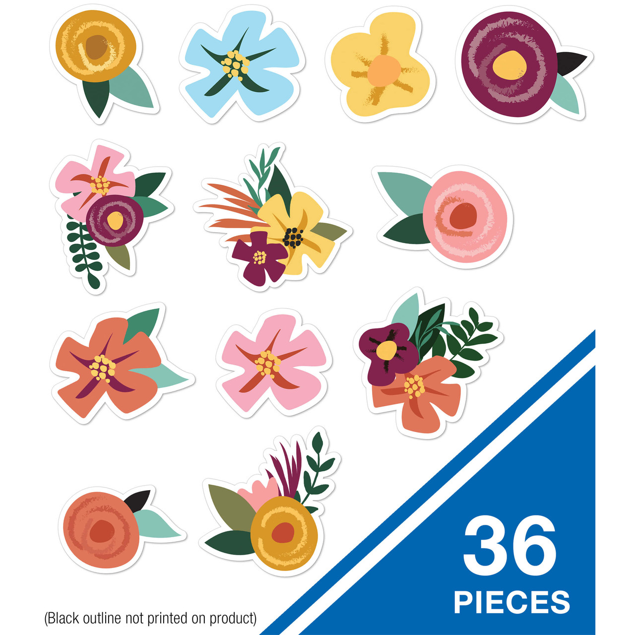 Grow Together Flowers Cutouts