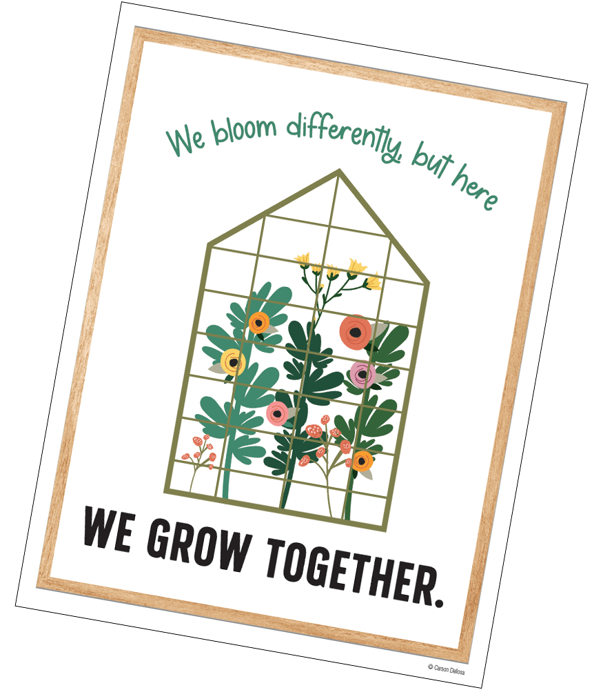 Grow Together Motivational Poster Free Classroom Décor | Carson Dellosa