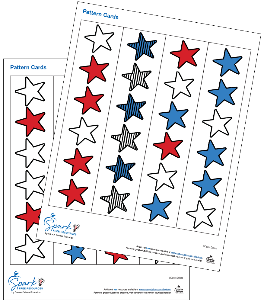 Star-Spangled Patterns Free Printable | Carson Dellosa