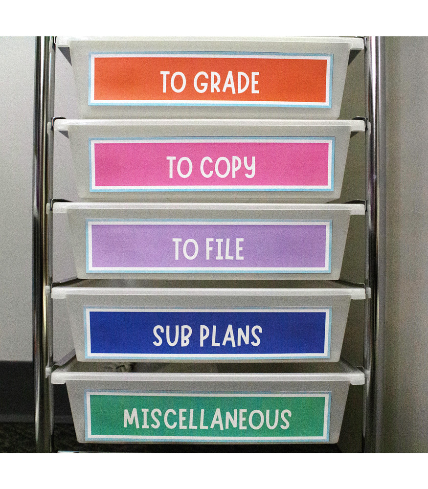 We Stick Together Free Drawer Cart Labels | Carson Dellosa