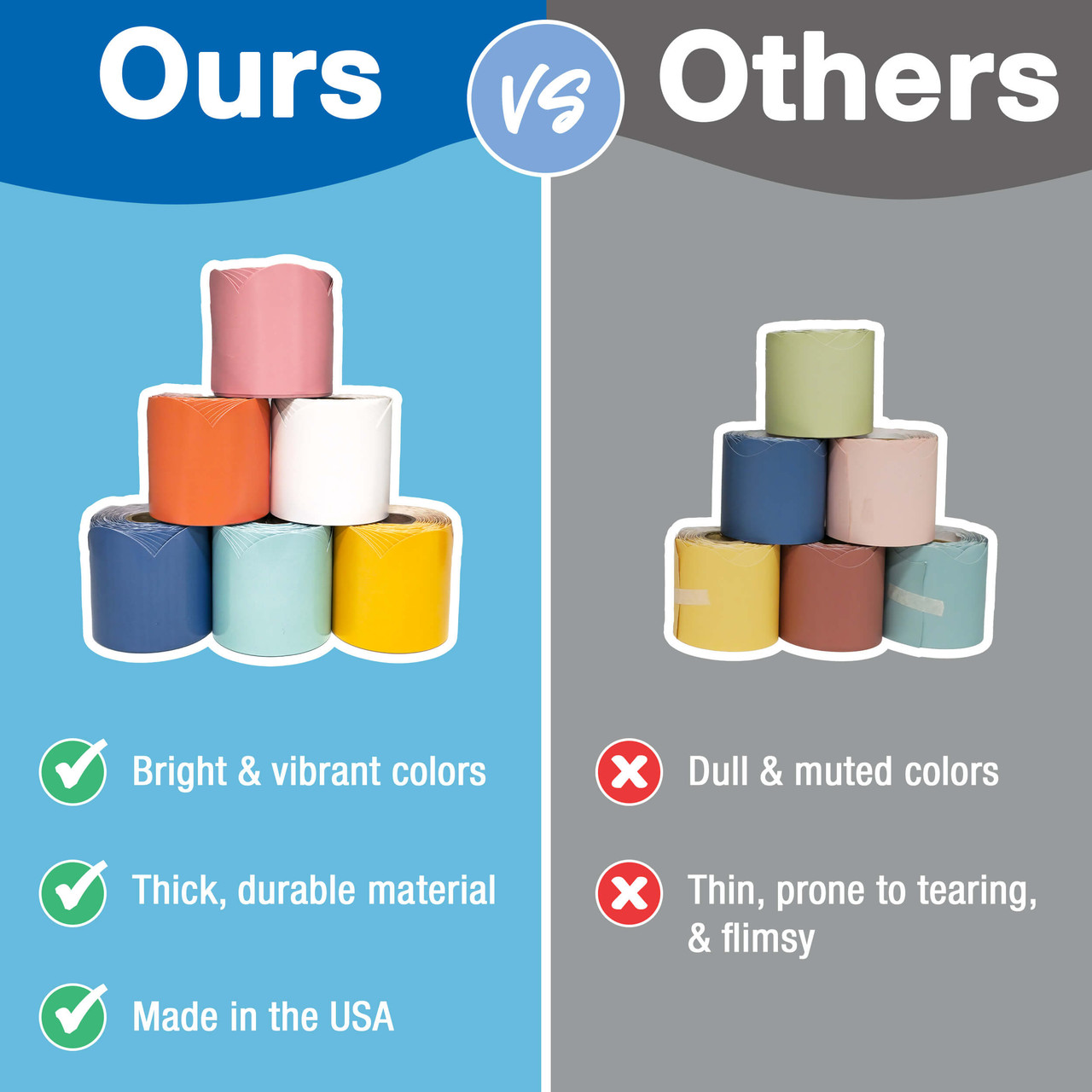 65' Lilac Rolled Scalloped Bulletin Board Borders