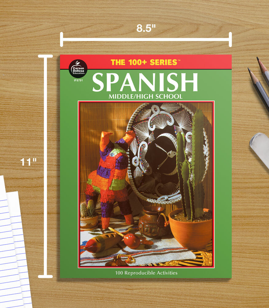 Grade 6-12 The 100+ Series™ Spanish Resource Book Paperback