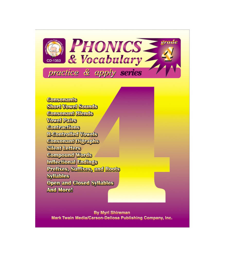 Grade 4 Phonics & Vocabulary Skills Resource Book Paperback