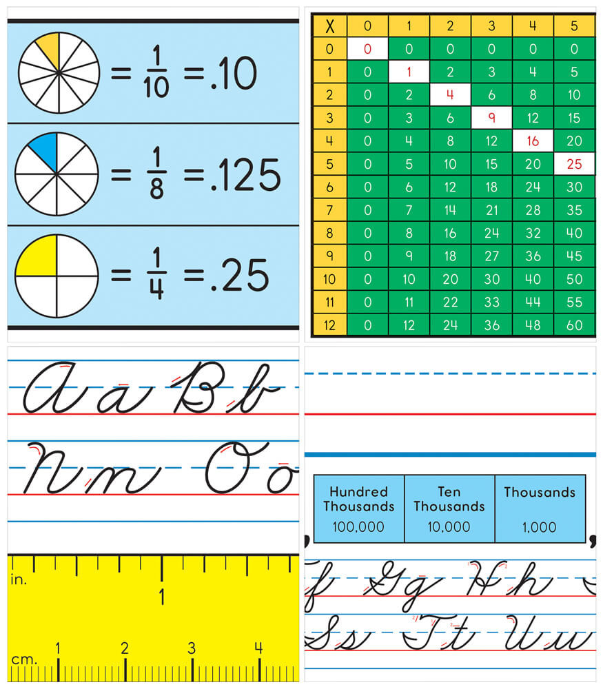 Grade 2-5 Traditional Cursive Name Plates