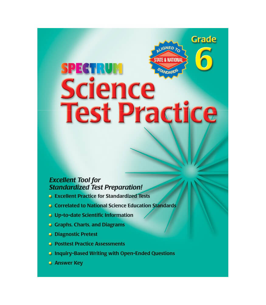Science Test Practice Workbook Grade 6 eBook