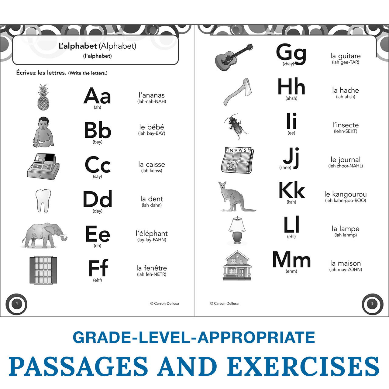Grade K-5 French I Workbook Paperback