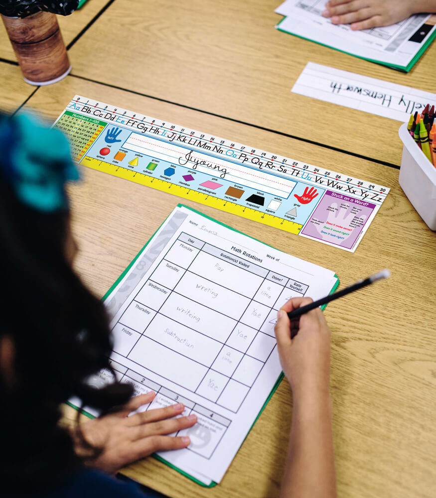 Grade 1-2 Quick Stick Traditional Manuscript Name Plates
