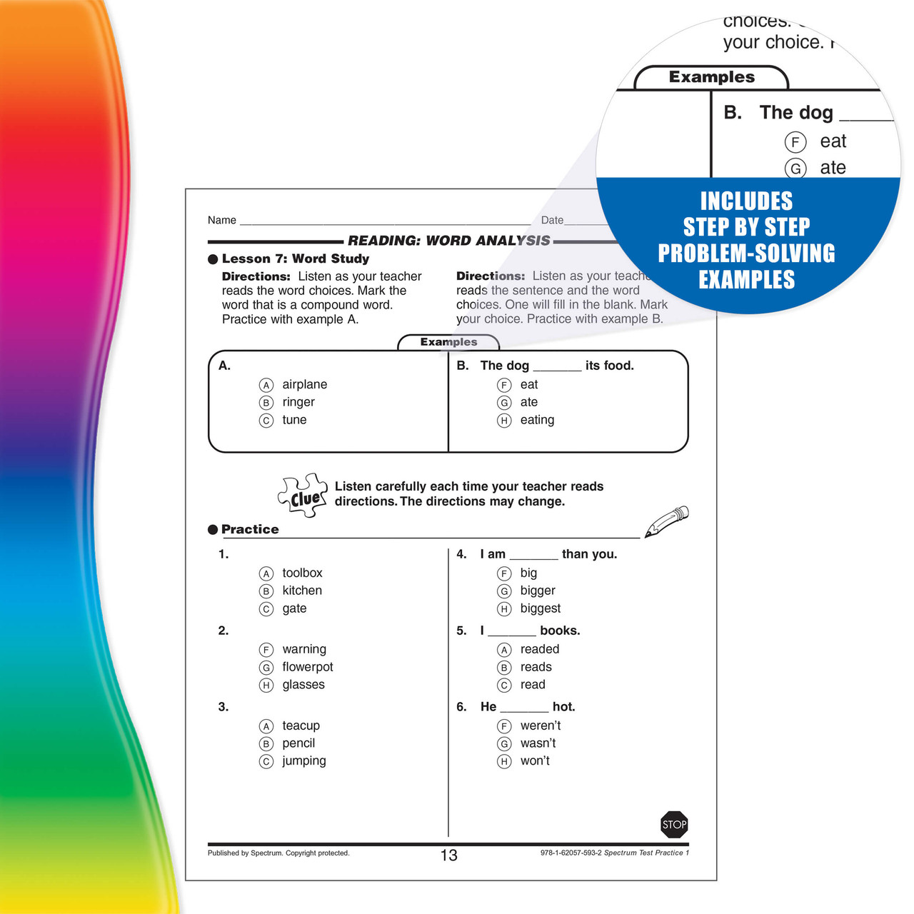 Grade 1 Spectrum Test Practice Workbook eBook (PDF)